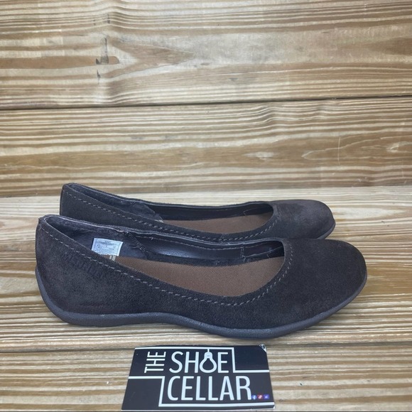 Merrell | Shoes | Merrell Womens 65 Avesso Flats Expresso Brown Suede ...